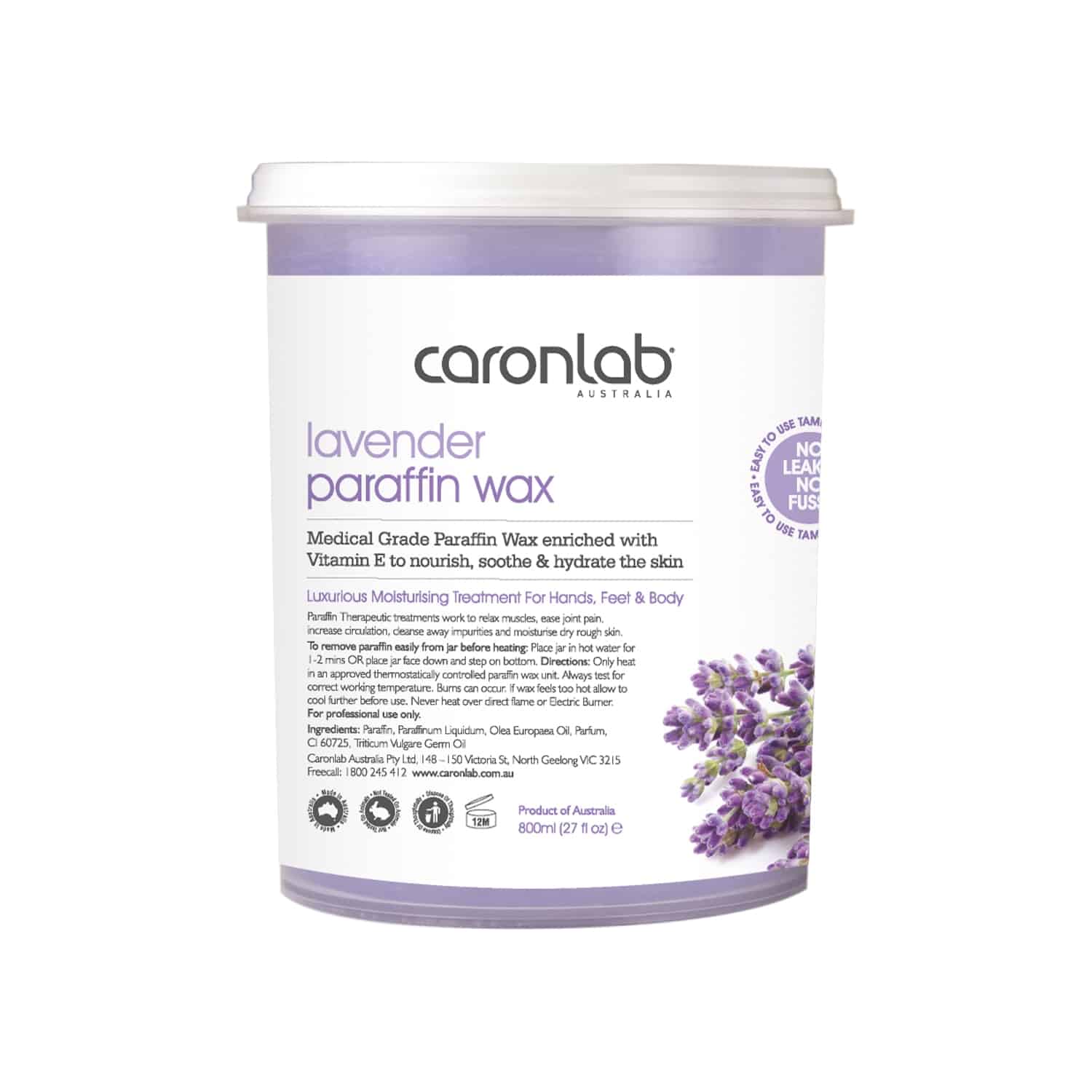 CARON PARAFFIN WAX LAVENDER 800ML – Black2Blonde